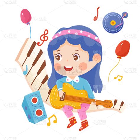 卡通插画 儿童日常玩耍元素
