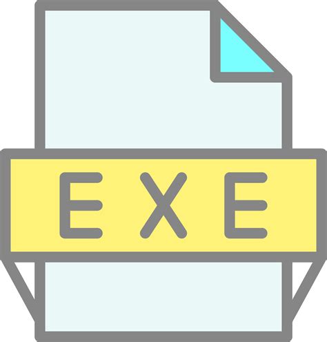 Exe File Format Icon 15690810 Vector Art At Vecteezy
