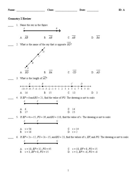 Test Pdf Geometry Elementary Geometry