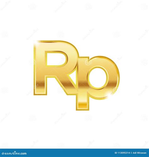 Golden Rupiah Symbol Isolated Web Vector Icon Stock Vector Illustration Of Cash Currency