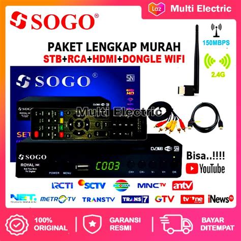 SET TOP BOX TV DIGITAL SOGO DVBT UHF EWS FULL HD STB TV BOX DIGITAL MURAH SET TOP BOX UNTUK TV