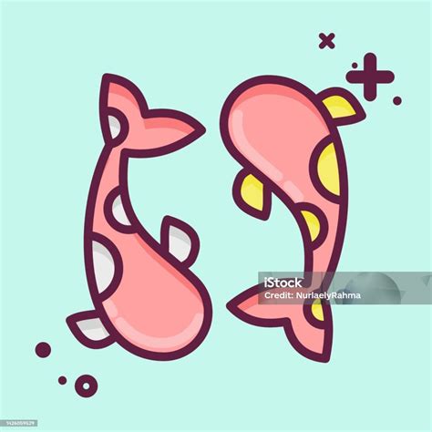 아이콘 잉어 잉어 태국 기호와 관련된 Mbe 스타일 편집 가능한 간단한 디자인 간단한 그림 간단한 벡터 아이콘 세계 여행 관광 태국어 고급에 대한 스톡 벡터 아트 및 기타