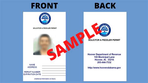 Hoover Solicitor And Peddler Permit Hoover Police Department