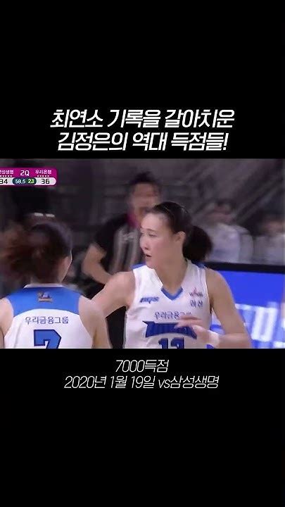 최연소 기록을 갈아치운 김정은의 역대 득점들💥 Youtube
