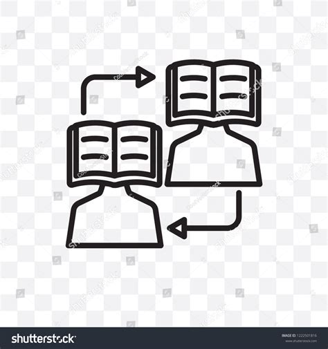 Asynchronous Learning Vector Linear Icon Isolated Stock Vector Royalty Free 1222501816