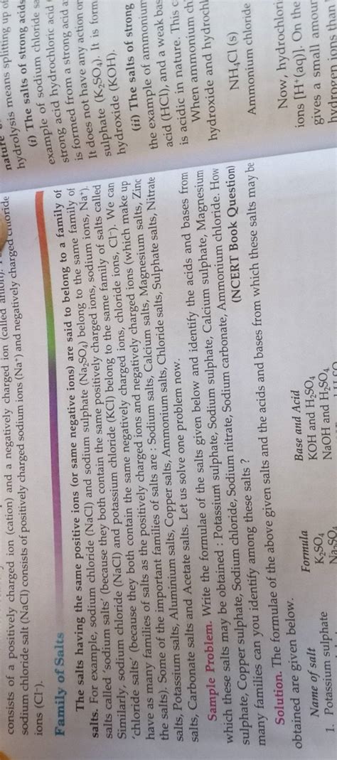 Consists Of A Positively Charged Ion Cation And A Negatively Charged Io