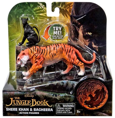 Disney The Jungle Book 2016 Movie Shere Khan Bagheera 3 Figure 2 Pack