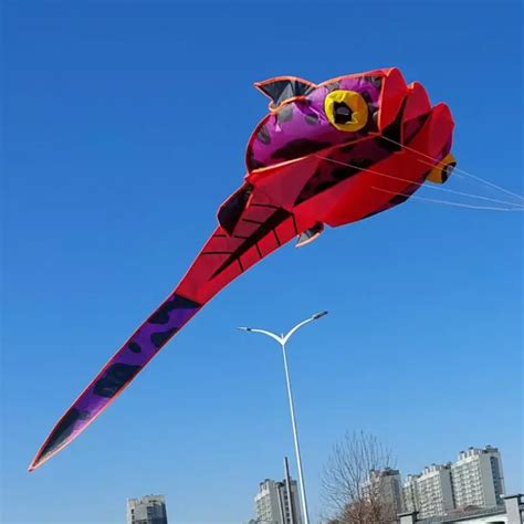 2m 소프트웨어 올챙이 3d 뼈없는 연 야외 재미있는 장난감 바람 날 수 있는 연 찢어짐 방지 부모 자녀 상호 작용 게임