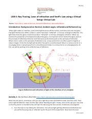 Understanding Ray Tracing And Laws Of Reflection In Physics Course Hero