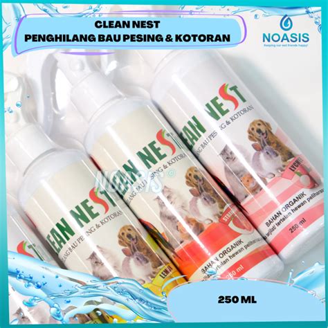 CLEAN NEST Spray Penghilang Bau Pesing Dan Kotoran Hewan Kucing Anjing