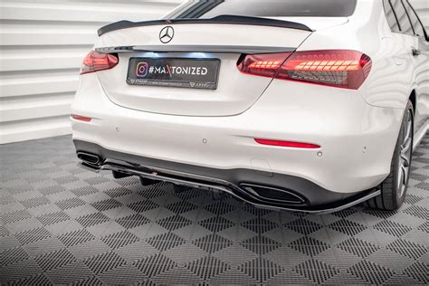 Rear Splitter With Vertical Bars Mercedes Benz E AMG Line Sedan W213