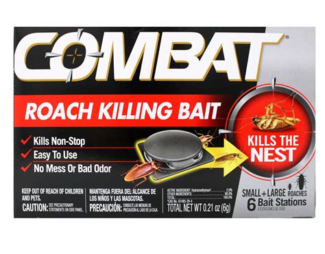 Combat Roach Killing Bait Easy To Use No Mess Or Bad Odor Kills The