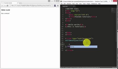 make live edit without using plugin or ide [ html javascript] youtube