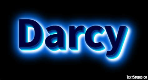 Darcy Text Effect And Logo Design Name