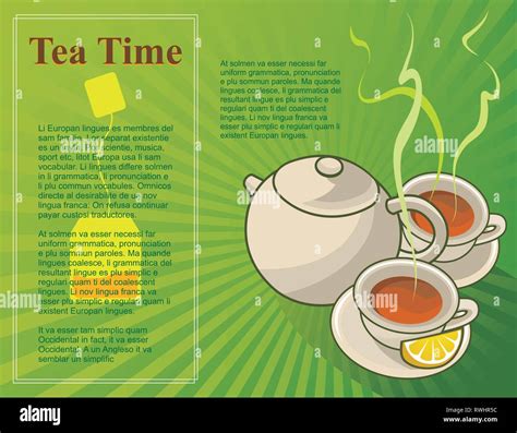 Hand Tea Bag Stock Vector Images Alamy