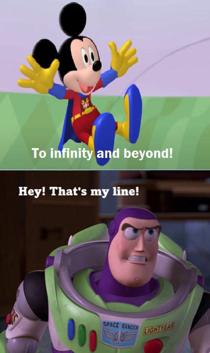 Mickey Steals Buzzs Lines By Mickeyphantom14 On Deviantart