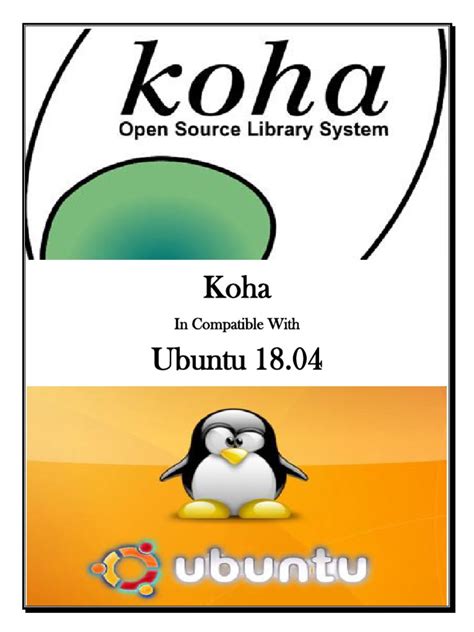 Koha Complete Manual In Ubuntu 1804 Pdf Linux Booting