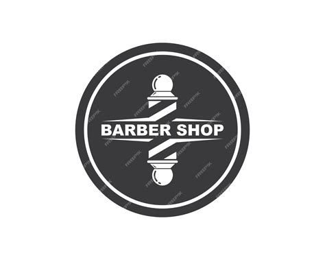 Kapper Winkel Pictogram Logo Vector Icon Premium Vector