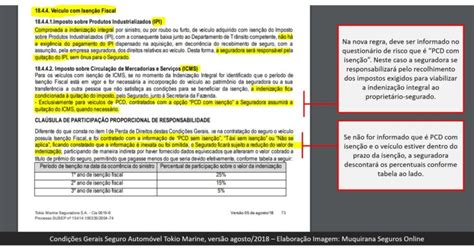 Mudança Seguro Auto PCD Tokio Marine Parte 3 Muquirana Corretora de
