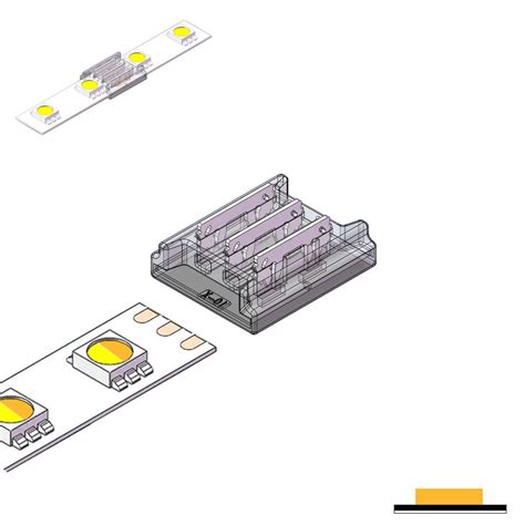 Mini Series Splice Strip To Strip Connector Smd 10mm 3 Pin
