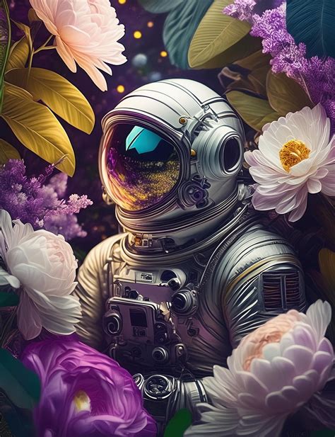 Ai Gerado Astronauta Flores Imagens grátis no Pixabay Pixabay