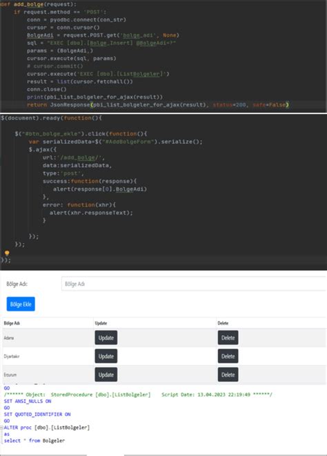 Alattin Özdemir On Linkedin Pyodbc Ajax Sql Output Storeprocedure