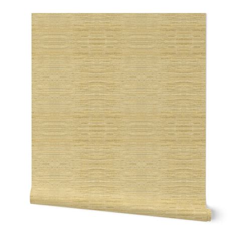 Denim Grasscloth Gold Wallpaper Wallpaper Spoonflower