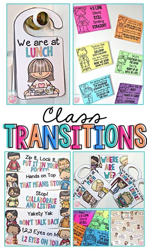 Class Transitions Call Backs Attention Getters Door Signs And Line Up