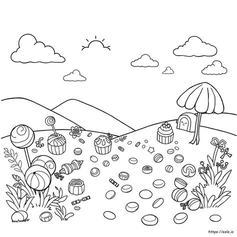 Hojas Para Colorear De Candy Land