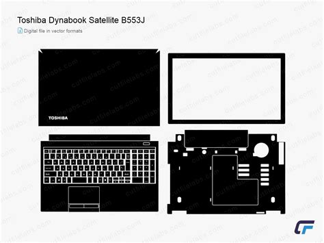 Toshiba DynaBook Satellite B35 R 2015 Cut File Template CutFileLabs