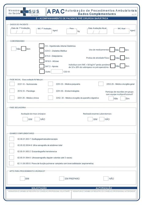 Laudo Para Solicitacao Autorizacao De Procedimento Ambulatorial Retoedu