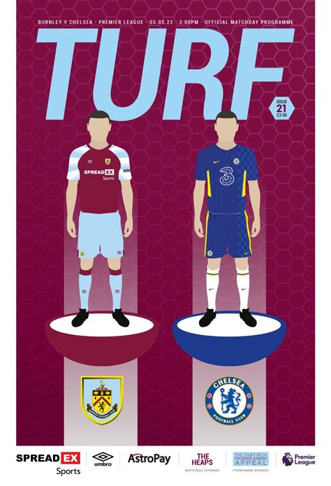 Burnley V Chelsea Matchday Programme 202122 Aca Creative