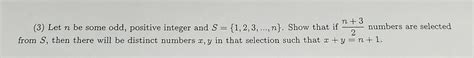 solved 3 3 let n be some odd positive integer and s