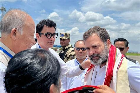Manipur Violence Convoy Of Congress Leader Rahul Gandhi Stopped By