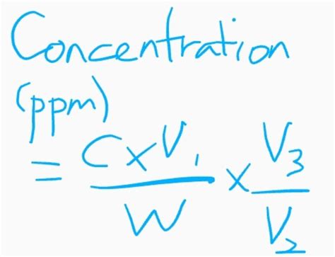 Calculation Of The Final Concentration Is My Calculation Correct