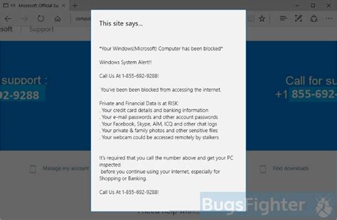 How To Remove Your Computer Has Been Blocked Pop Up Scam Bugsfighter