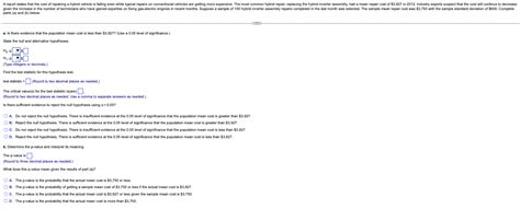 Solved Type Integers Or Decimals Find The Test Statistic Chegg