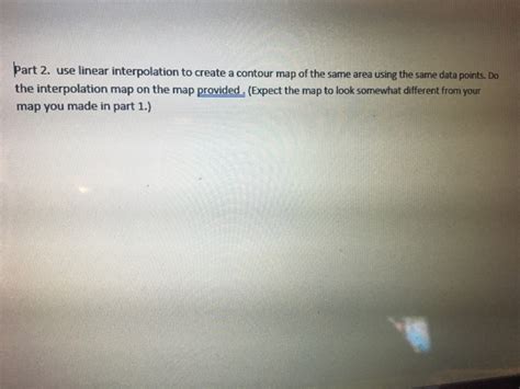 Solved Constructing A Topographic Map Using Two Methods Chegg