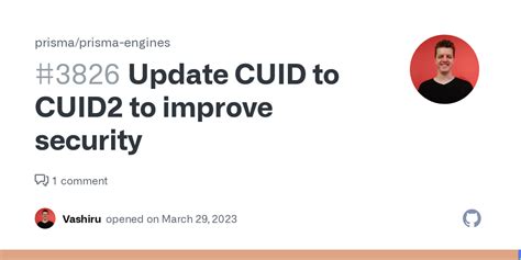 Update Cuid To Cuid2 To Improve Security · Issue 3826 · Prismaprisma