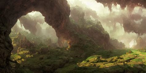 Bytopia Planescape Huge Cave Ceiling Clouds Made Of Stable Diffusion
