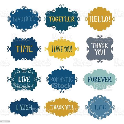 Vintage Hand Drawn Frames Set Stock Illustration Download Image Now
