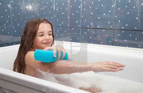 Year Old Girls Bathing