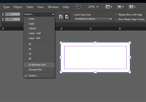 how to create multiple page sizes in one adobe indesign file