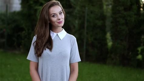 Young Beautiful Girl Trying To Seduce A Men At The Party Stock Footage