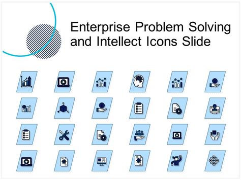 enterprise problem solving and intellect icons slide ppt powerpoint
