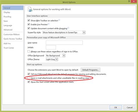 HOWTO Disable Read Mode As The Default View In Word Kurt Shintaku S Blog