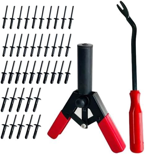 Amazon Sutekus Plastic Rivet Gun Set Includes Pcs Poly Rivets Assortment Pcs Rivet