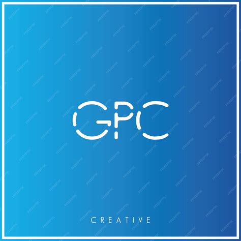 Premium Vector Gpc Premium Vector Latter Logo Design Creative Logo