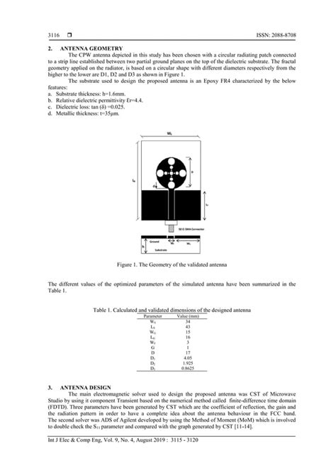 Novel Fractal Antenna For Uwb Applications Using The Coplanar Waveguide Feed Line Pdf