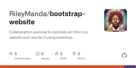GitHub RileyManda Bootstrap Website Pair Programming Boostrap Website